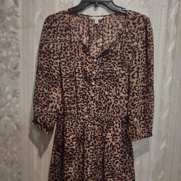Charming Charlie | Dresses | Charming Charlie Leopard Print Dress ...